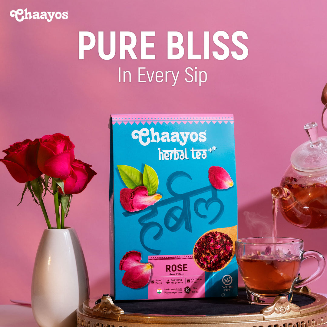 Rose Tea - Sun Dried Rose Petals (50g) – Chaayos
